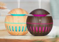 China 130ML Mini Wood Grain Ultrasonic Essential Oil Cool Mist Humidifier Home Office USB Water Diffuser for sale