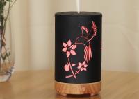 China 100ml Black Metal Cooper Mist Essential Oils Diffuser,Cool Water Air Humidifier with 7 color led chang for sale