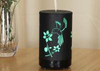 China 100ml Black Metal Cooper Mist Essential Oils Diffuser,Cool Water Air Humidifier with 7 color led chang for sale