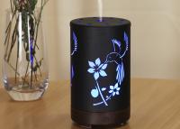 China 100ml Black Metal Cooper Mist Essential Oils Diffuser,Cool Water Air Humidifier with 7 color led chang for sale