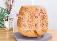 China 400ml Flower Dragonfly Style Wooden Aroma Diffuser Air Humidifier For Spa Yoga for sale