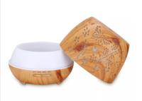 China 400ml Flower Dragonfly Style Wooden Aroma Diffuser Air Humidifier For Spa Yoga for sale