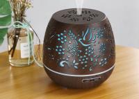 China 400ml Flower Dragonfly Style Wooden Aroma Diffuser Air Humidifier For Spa Yoga for sale