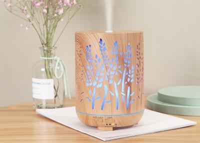 China 300ml Mini USB Negative Ion Wooden Aroma Diffuser With 7 Colors LED Lamp with Remote and WIFI for sale