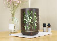China 300ml Mini USB Negative Ion Wooden Aroma Diffuser With 7 Colors LED Lamp with Remote and WIFI for sale