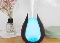 China Mini Wood Grain Air Humidifier Fragrance Ultrasonic Aromatherapy Led Color Changing for sale