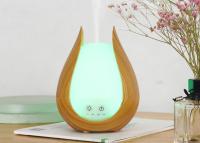 China Mini Wood Grain Air Humidifier Fragrance Ultrasonic Aromatherapy Led Color Changing for sale