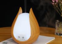 China Mini Wood Grain Air Humidifier Fragrance Ultrasonic Aromatherapy Led Color Changing for sale
