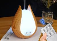 China Mini Wood Grain Air Humidifier Fragrance Ultrasonic Aromatherapy Led Color Changing for sale