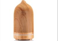 China 200ml Wood Grain Ultrasonic Aromatherapy Essential Oil Diffuser With 7 LED Colors Light for sale