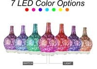 China 100ml Glass Pattern Aroma Diffuser Electric Essential Oil Aromatherapy Humidifier for sale