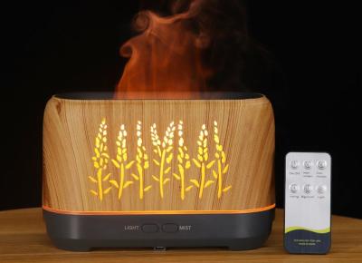 China 200ml Hollow Household 5V Flame Aromatherapy Machine Humidifier With Remote Control for sale