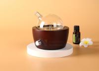 China Glass Wood Grain Waterless Air Aroma Diffuser Electric Scent Nebulizer Usb Ultrasonic for sale