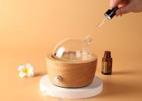China 30ml Oil Aromatherapy Home Aroma Diffuser With 7 Led Light Wooden Base Waterless for sale