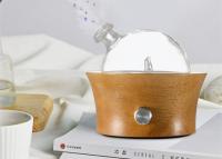 China 30ml Waterless Nebulizing Essential Oil Diffuser Us Therapy Beech Wood Glass for sale