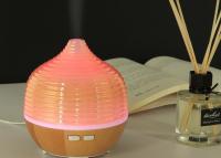 China Remote Control Aroma Essential Oil Diffuse Natural Wood Glass Cool Mist Humidifier With Gift-Box Diffuser for sale