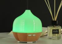 China Remote Control Aroma Essential Oil Diffuse Natural Wood Glass Cool Mist Humidifier With Gift-Box Diffuser for sale