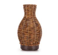 China 100ml Ultrasonic Essential Oil Cool Mist Rattan Vase Aromatherapy Diffuser for sale