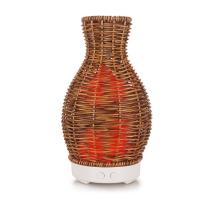 China 100ml Ultrasonic Essential Oil Cool Mist Rattan Vase Aromatherapy Diffuser for sale