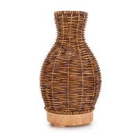 China 100ml Ultrasonic Essential Oil Cool Mist Rattan Vase Aromatherapy Diffuser for sale