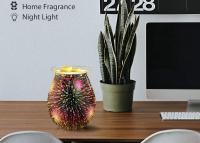 China 400ml Electric Fragrance Oil Lamp Burner 3D Little Star Glass Oil Lamp Burner Wax Melt Warmer for sale