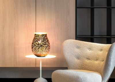 China 400ml 3D Glass Touch Electric Wax Melt Warmer With Dimmable Wax Burner Melter Fragrance for sale