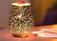 China 400ml 3D Glass Touch Electric Wax Melt Warmer With Dimmable Wax Burner Melter Fragrance for sale