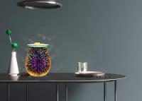 China 400ml 3D Glass Electric Wax Melt Warmer Wax Burner Melter Fragrance Warmer For Home for sale