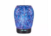 China 100 Ml Electric Air Cooler Ultrasonic Scent Mist Aromatherapy Essential Oil Glass Humidifier Lamp Aroma Diffuser for sale