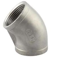 China 90 Degree Short Radius Stainless Steel Forged Pipe Fittings Butt Weld Elbow Schedule40 for sale