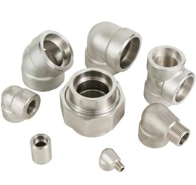 China Ansi B16.11 Butt Weld Stainless Steel Forged Fittings For Pipe for sale