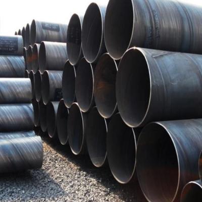 China Spiral Black Mild Carbon Steel Round SSAW Welded Steel Pipe ASTM A106 for sale