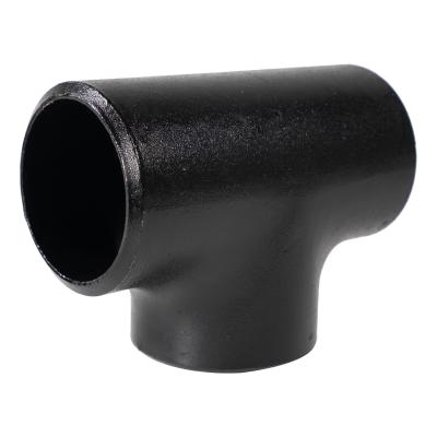 China API5l Carbon Steel Equal Reducing Tee Black Mild Pipe Fittings for sale
