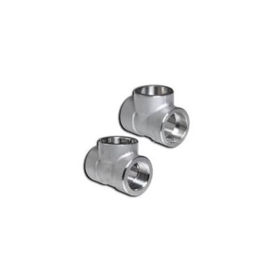 China ANSI B16.11 A105 Welding Reducing Tee Fitting Forged Stainless Steel Seamless for sale