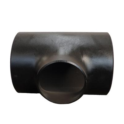 China Sch40 Pipe Fitting Seamless Equal Tee Ss 304 316 Carbon Steel for sale
