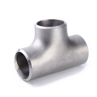 China ASME B16.9 Fittings 1 - 48 Inch Stainless Steel Pipe Tee Seamless Or Weld for sale
