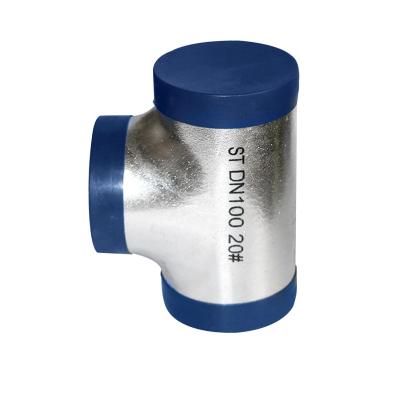 China Stainless Steel Chemical Carbon Steel Tee Astm A105 A234 A182 for sale