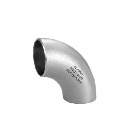 China Ss304 316 Stainless Steel Elbow 45/90/180 Degree Pipe Fitting DN10 for sale
