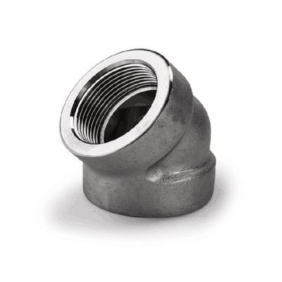 China Alloy Steel ANSI B16.11 6000lb 45 Degree Threaded Elbow for sale