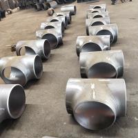 China Jis B2220 Carbon Steel Seamless Pipe Sch40 6 Equal Tee 180mm for sale