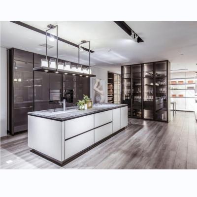 China Modular Kitchen Cabinets Most Popular High Gloss Cabinet for House Villa Apartment for sale