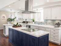 China Durable Lacquer Shaker Style Kitchen Cabinet for Moisture Resistance in Villa Kitchen for sale