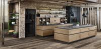 China Veneer and Lacquer Finished American Kitchen Cabinet Set with Waste Container Accessories for sale