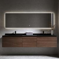 China CAD/3D Custom High End Bathroom Floating Vanity with Particleboard Carcase Material for sale