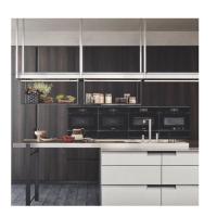 China European Style Villa/Apartment Kitchen Cabinets with Customized Veneer Color Options for sale