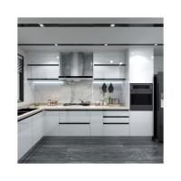China Modern High Gloss Kitchen Furniture with HDF Door Material and Veneer/Lacquer Finish for sale