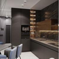 China Modern High Gloss Kitchen Furniture with HDF Door Material and Veneer/Lacquer Finish for sale