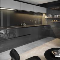 China Italian Furniture Smart Kitchen Cabinets with Quartz Stone Countertop and Modular Design for sale