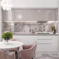 China Italian Furniture Smart Kitchen Cabinets with Quartz Stone Countertop and Modular Design for sale