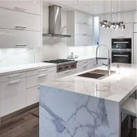 China Glossy Cabinets Wood Kitchen Wooden Furniture Kitchen Cabinet Set for Villa Renovation for sale